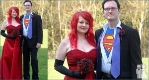 Mr. & Mrs. Clark Kent : Wedding Unveils – Funny Wedding Photos
